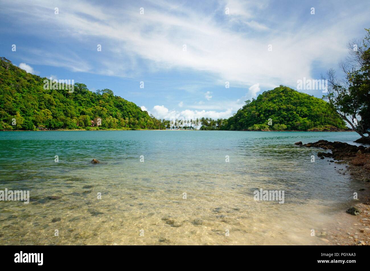 Koh Ngam beach, Koh Ngam island, southern tip of the Koh Chang island ...