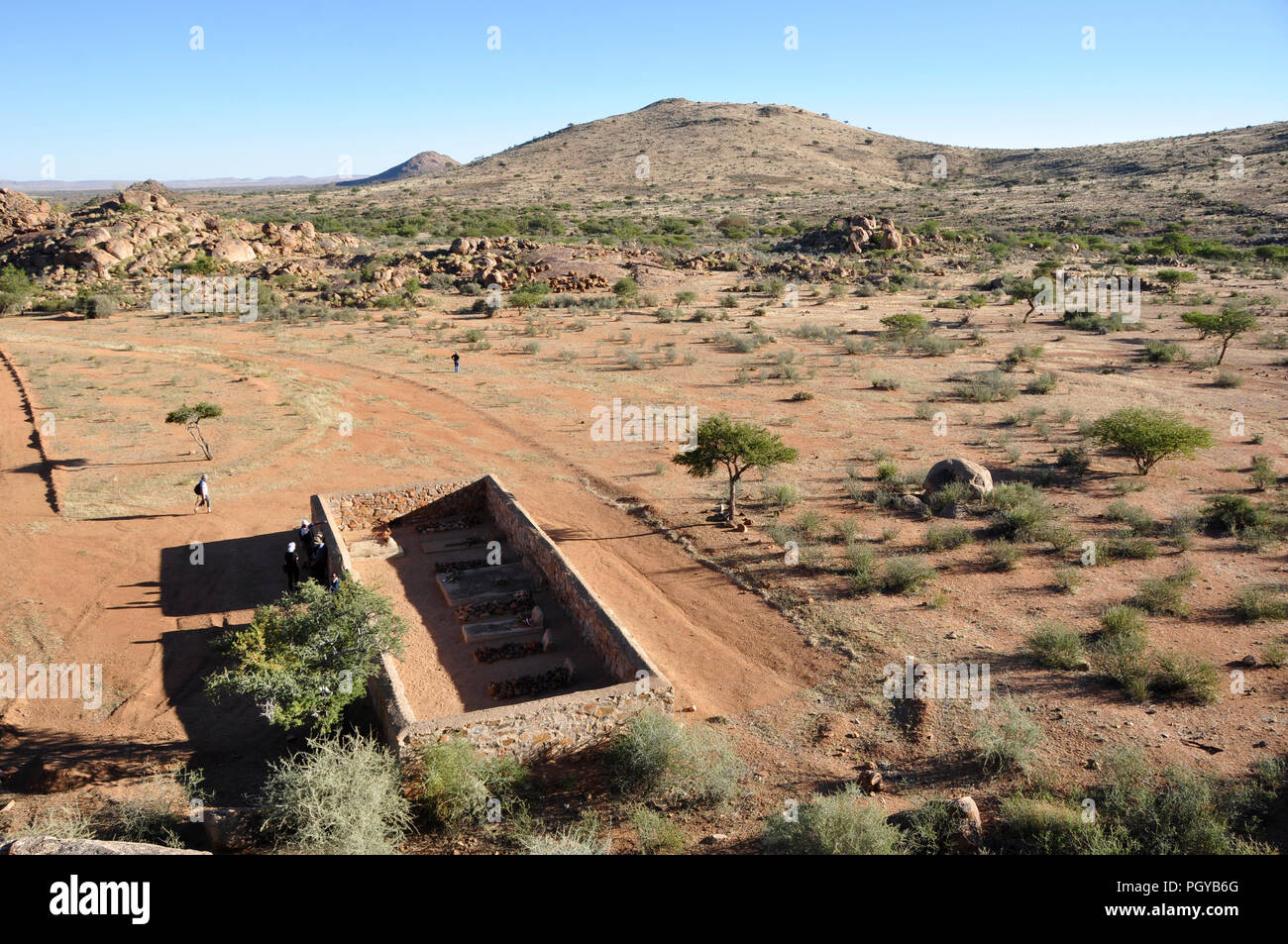 Namibia: Sam Khubis Baster-People Memorial near Rietoog in the Kalahari ...