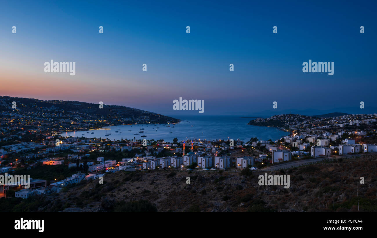 Gundogan Bay view - Bodrum - Turkey Stock Photo - Alamy