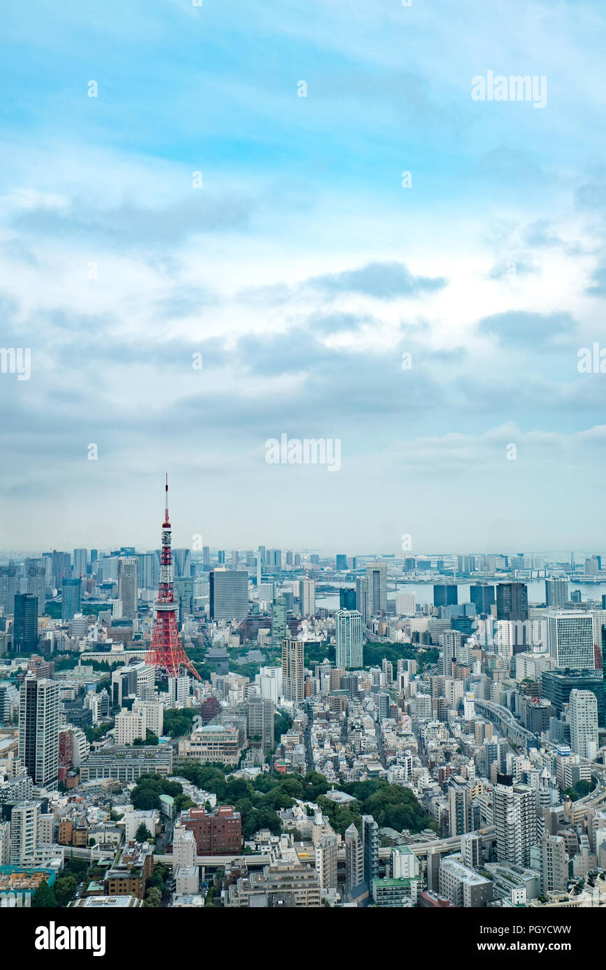 Tokyo Tower, Japan - communication and observation tower Stock Photo ...