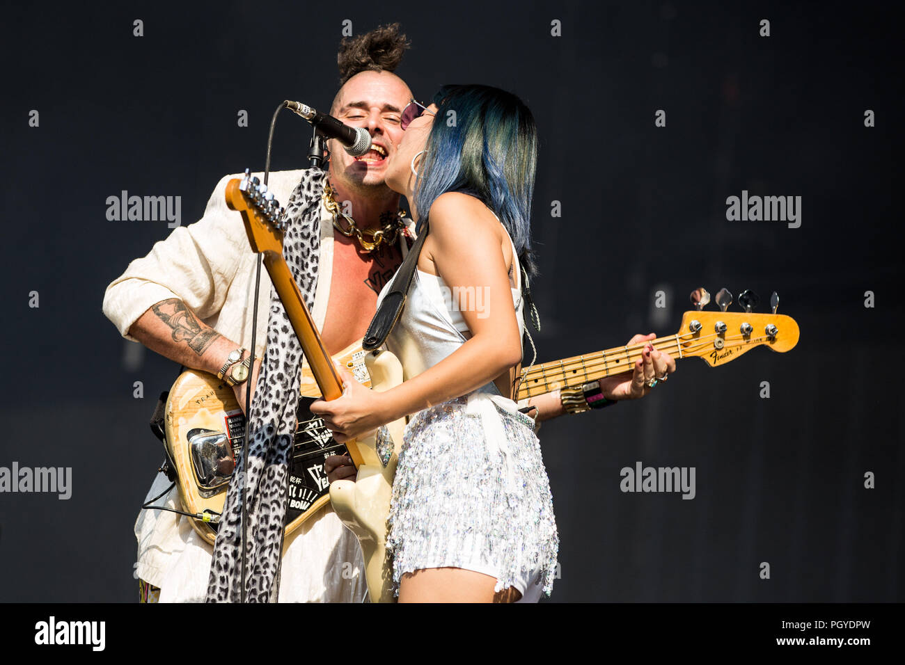 DNCE (Joe Jonas, JinJoo Lee, Cole Whittle, Jack Lawless) performing at ...