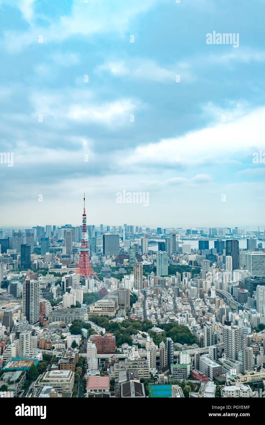 Tokyo Tower, Japan - communication and observation tower Stock Photo ...