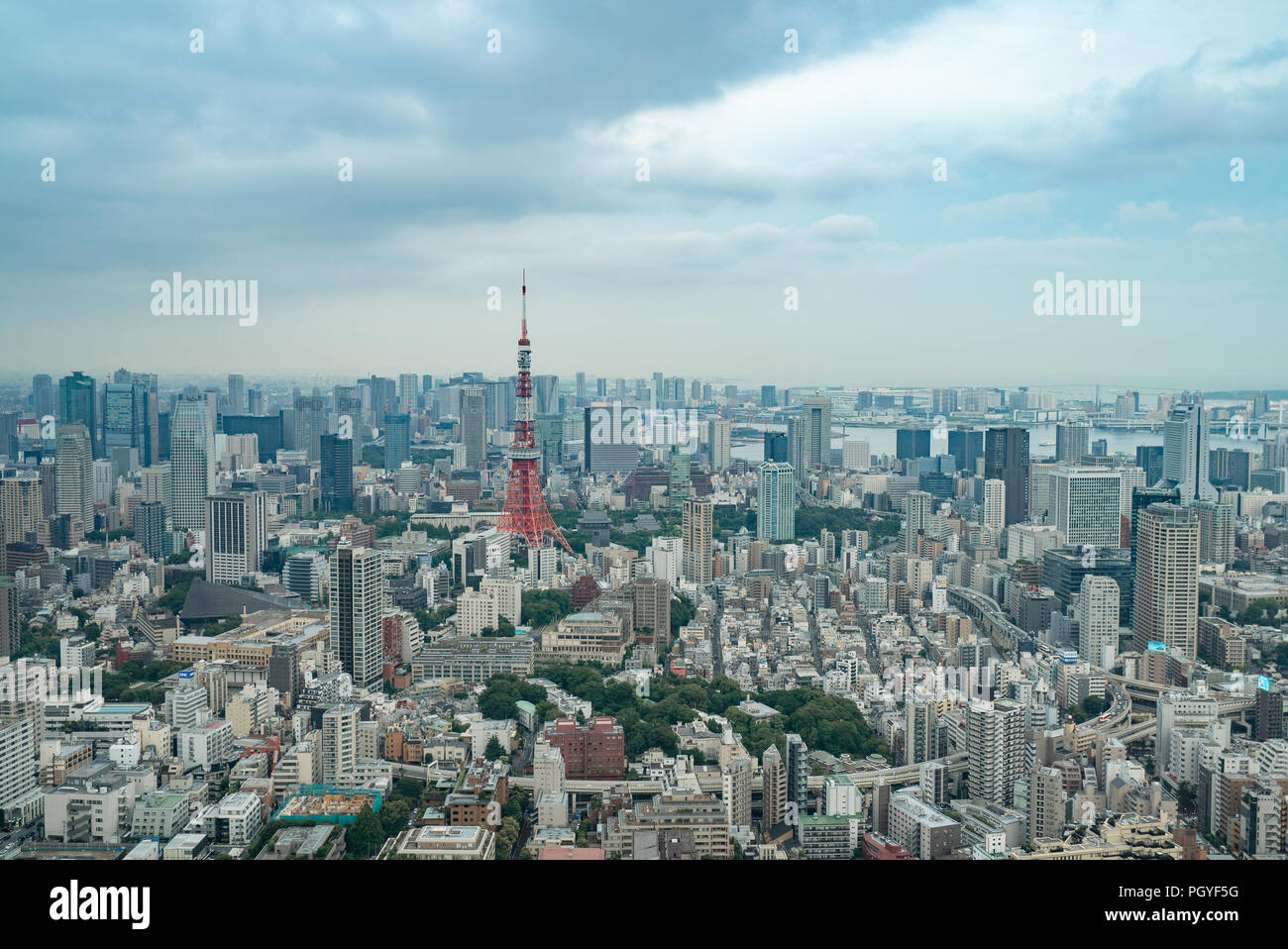 Tokyo Tower, Japan - communication and observation tower Stock Photo ...