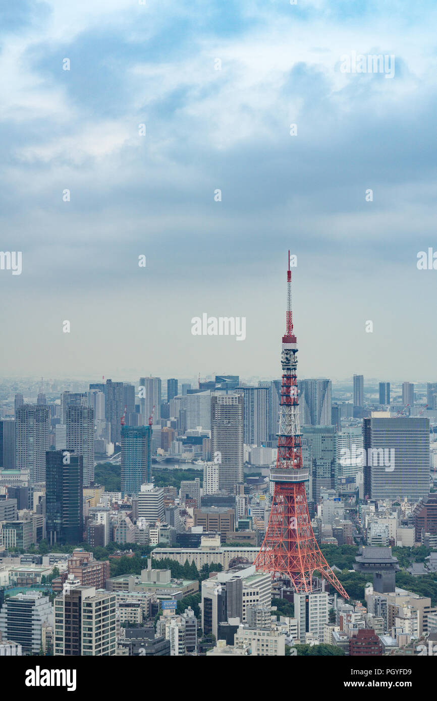 Tokyo Tower, Japan - communication and observation tower Stock Photo ...