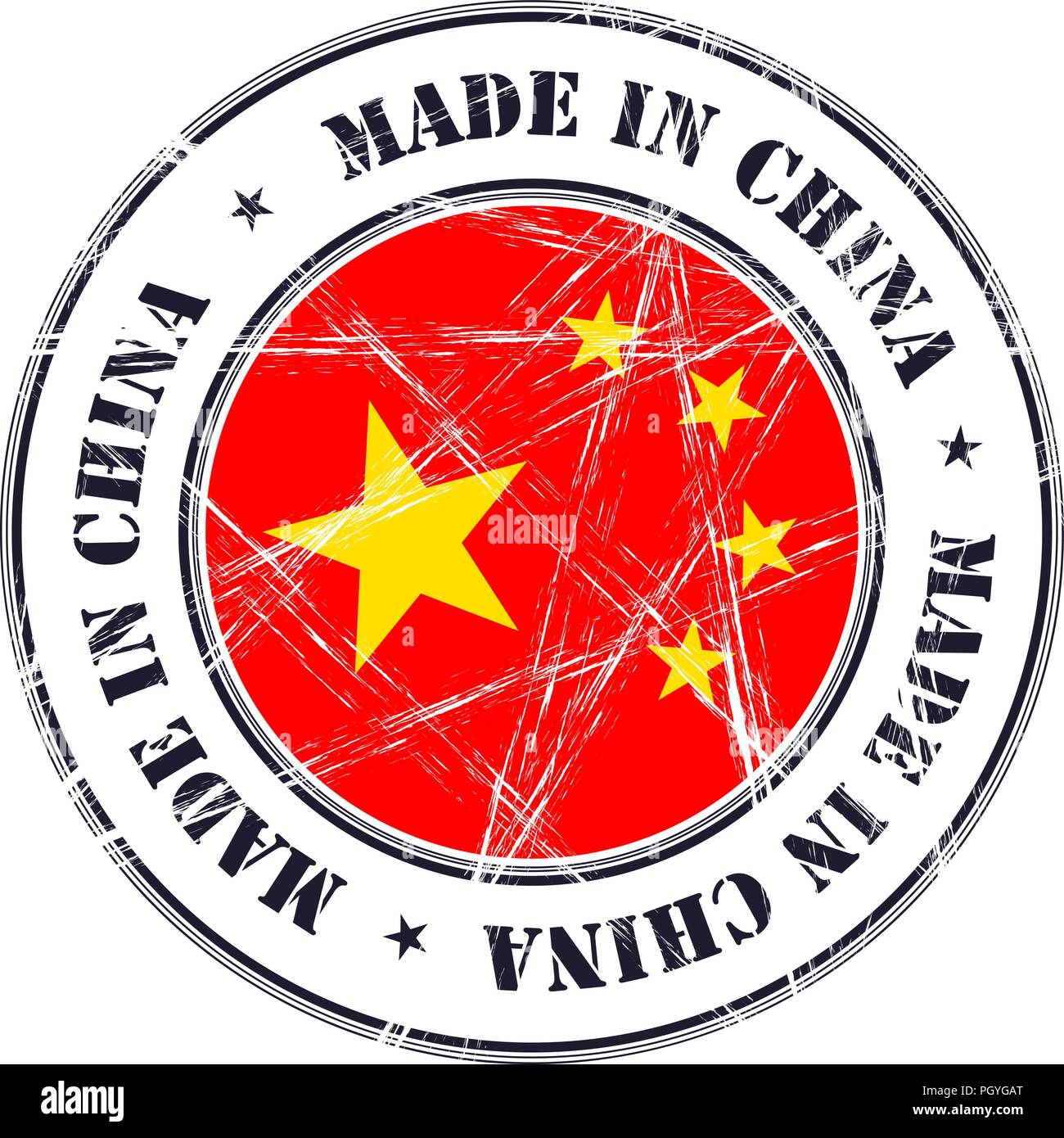 China travel stamp Stock Vector Images - Alamy
