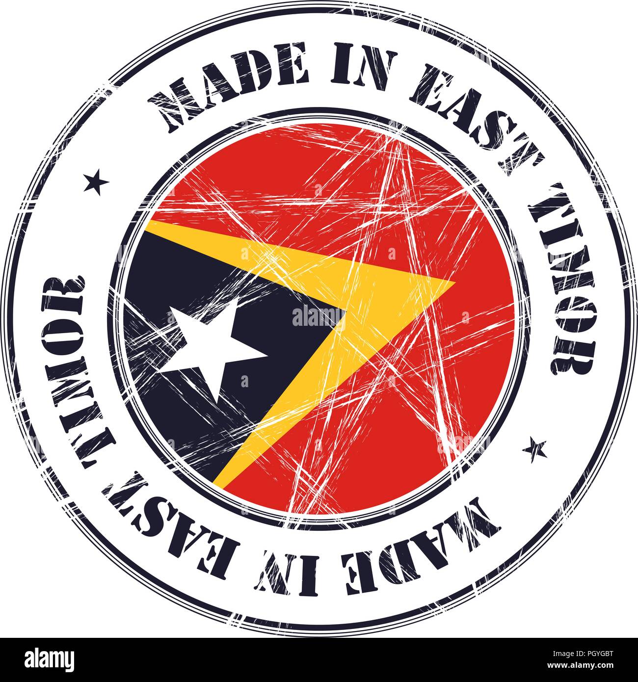 Flag of the east timor Stock Vector Images - Alamy