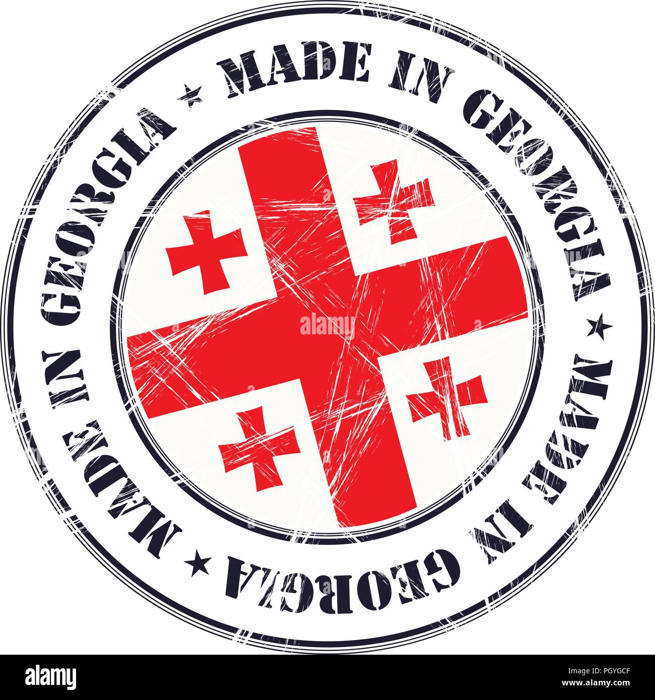 Made in georgia vector vectors hi-res stock photography and images - Alamy