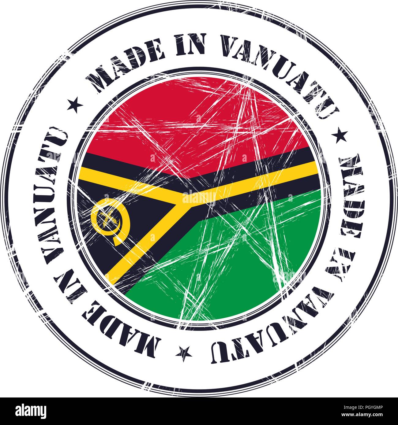 Vanuatu national flag Stock Vector Images - Alamy