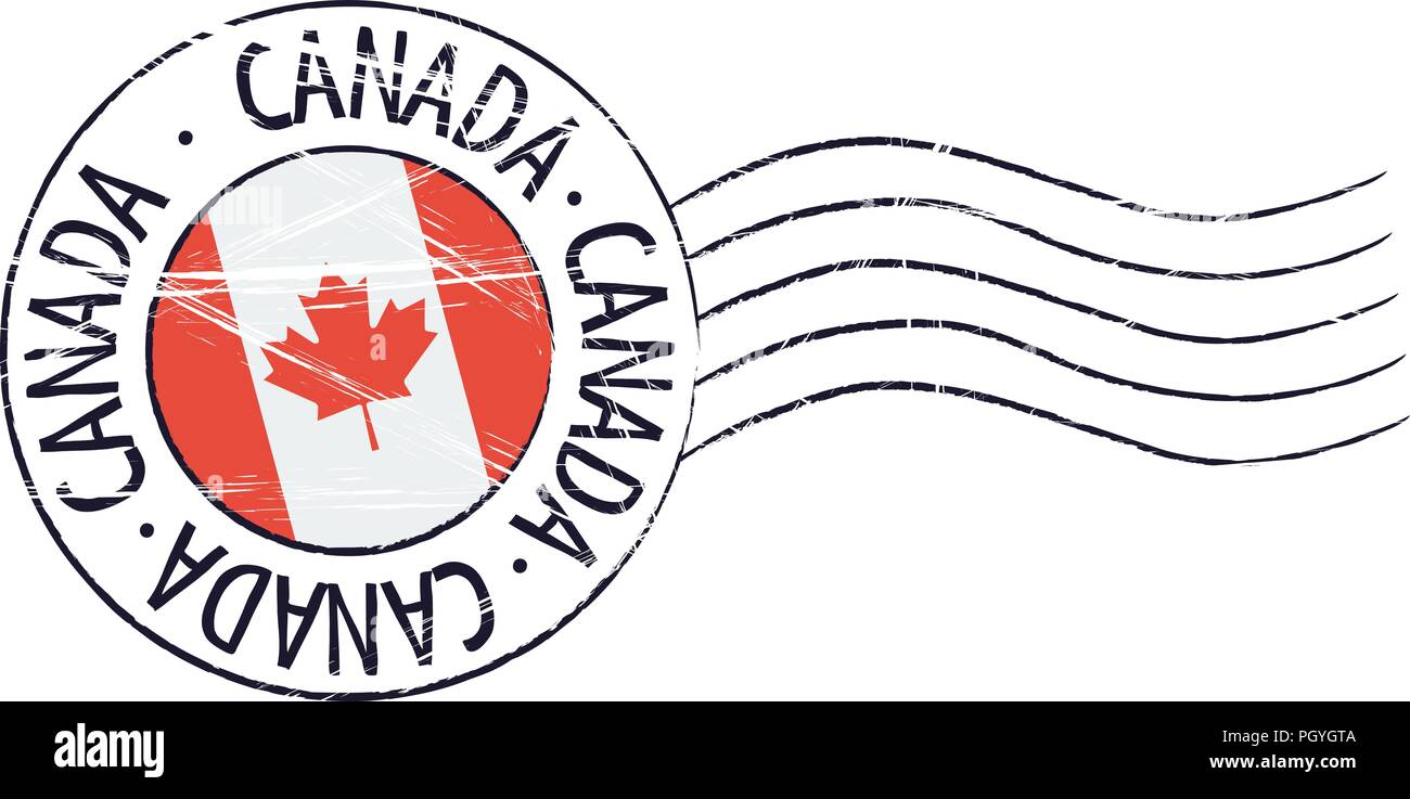 Canada flag old postage stamp hi-res stock photography and images - Alamy