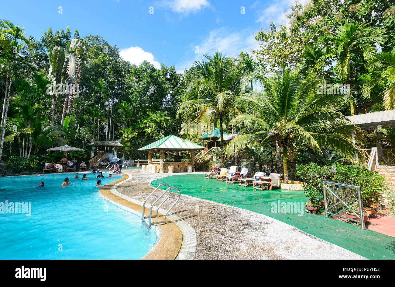 Swimming pool at Sepilok Jungle Resort, Sandakan District, Borneo ...
