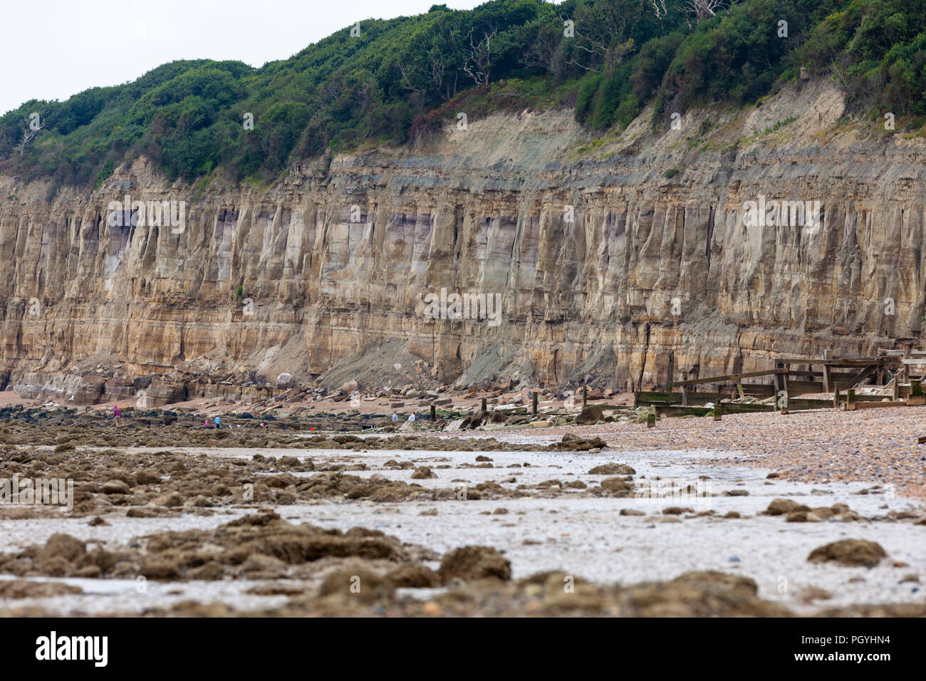 Rockfall, pett level, east sussex, uk Stock Photo - Alamy