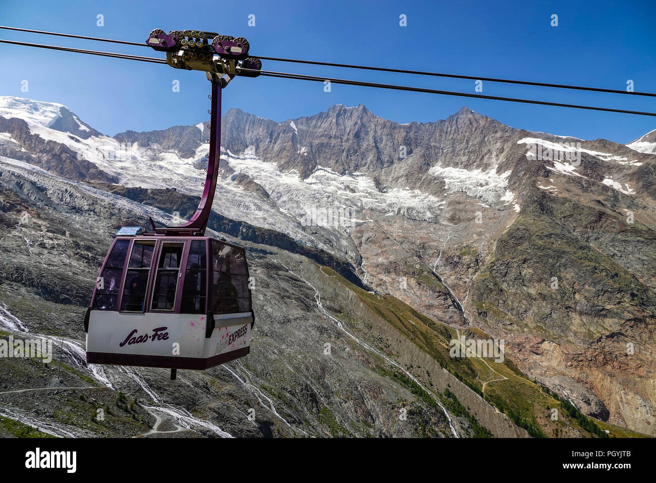 Saas fee alpin express hi-res stock photography and images - Alamy