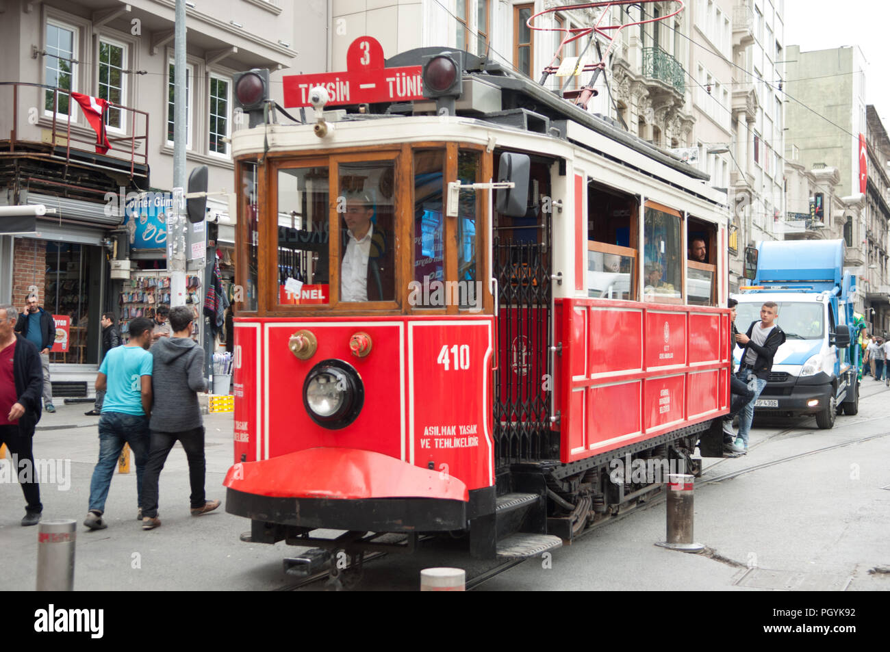 The Number 3 tram to Taksim, Istanbul Stock Photo - Alamy
