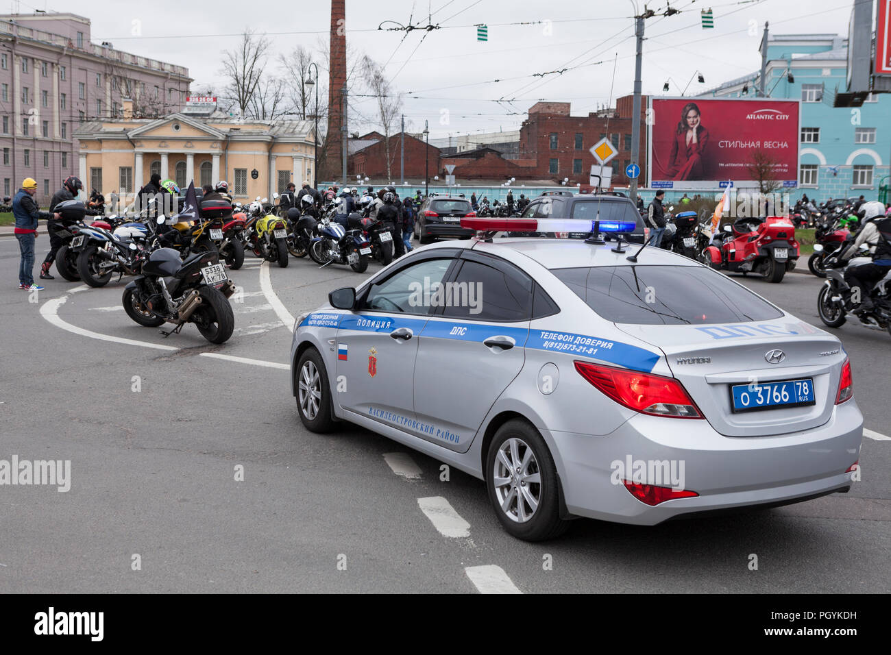 Convoy of motorcycles hi-res stock photography and images - Alamy