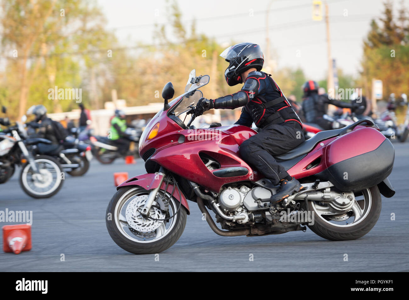 Learner motorcyclist hi-res stock photography and images - Alamy