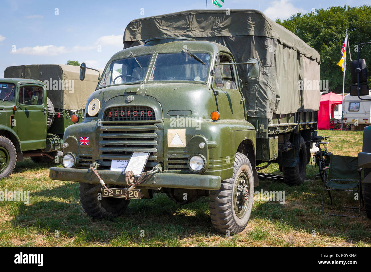 A British Bedford RL ex-military vehicle at Heddington Country Show ...