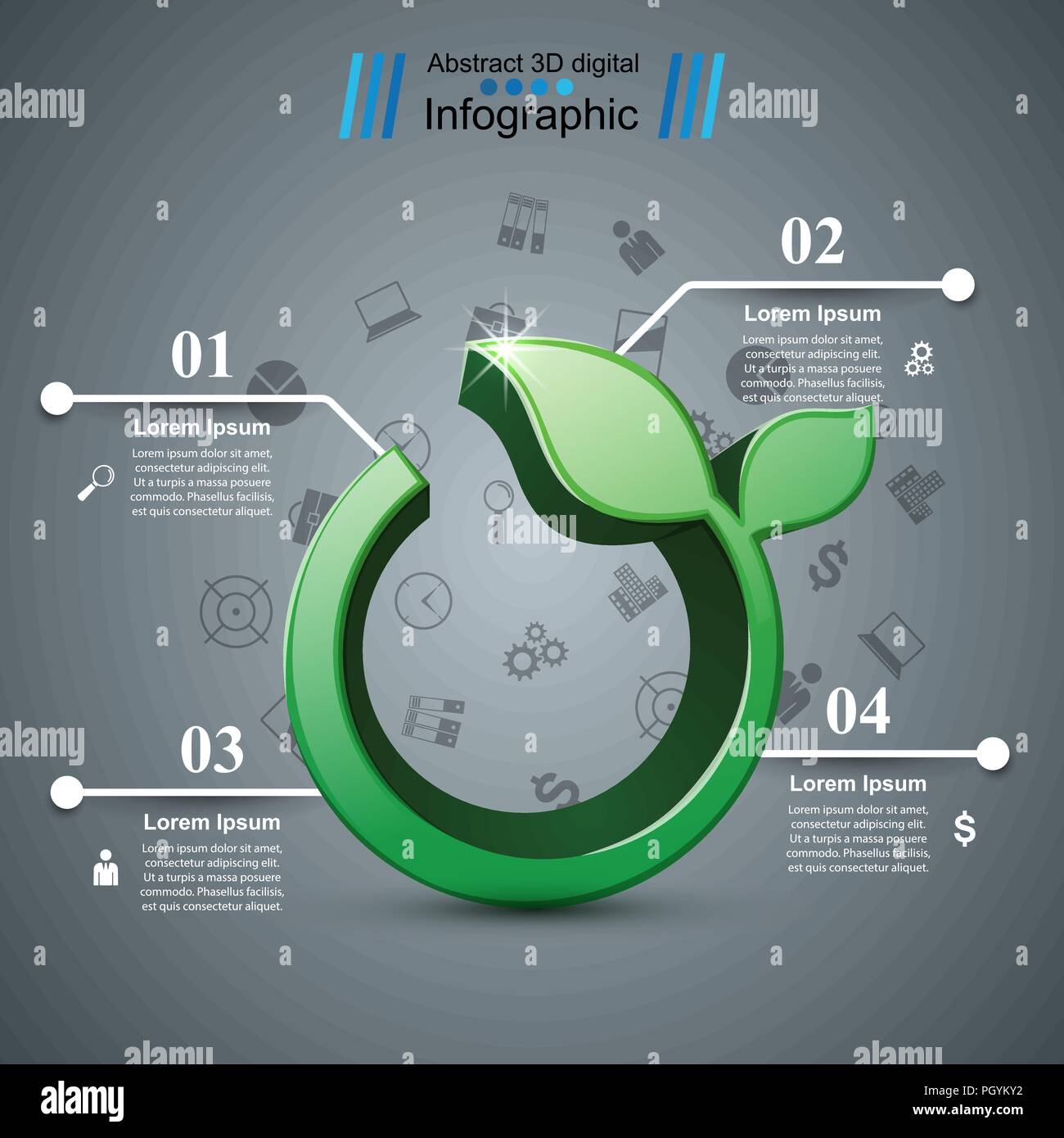 Grass 3d icon. Health infographic Stock Vector Image & Art - Alamy