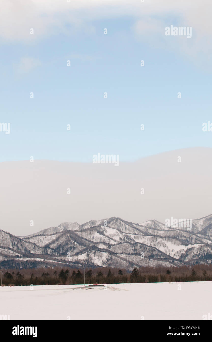 Japan, Hokkaido, Rausu, Mountains in winter Stock Photo - Alamy
