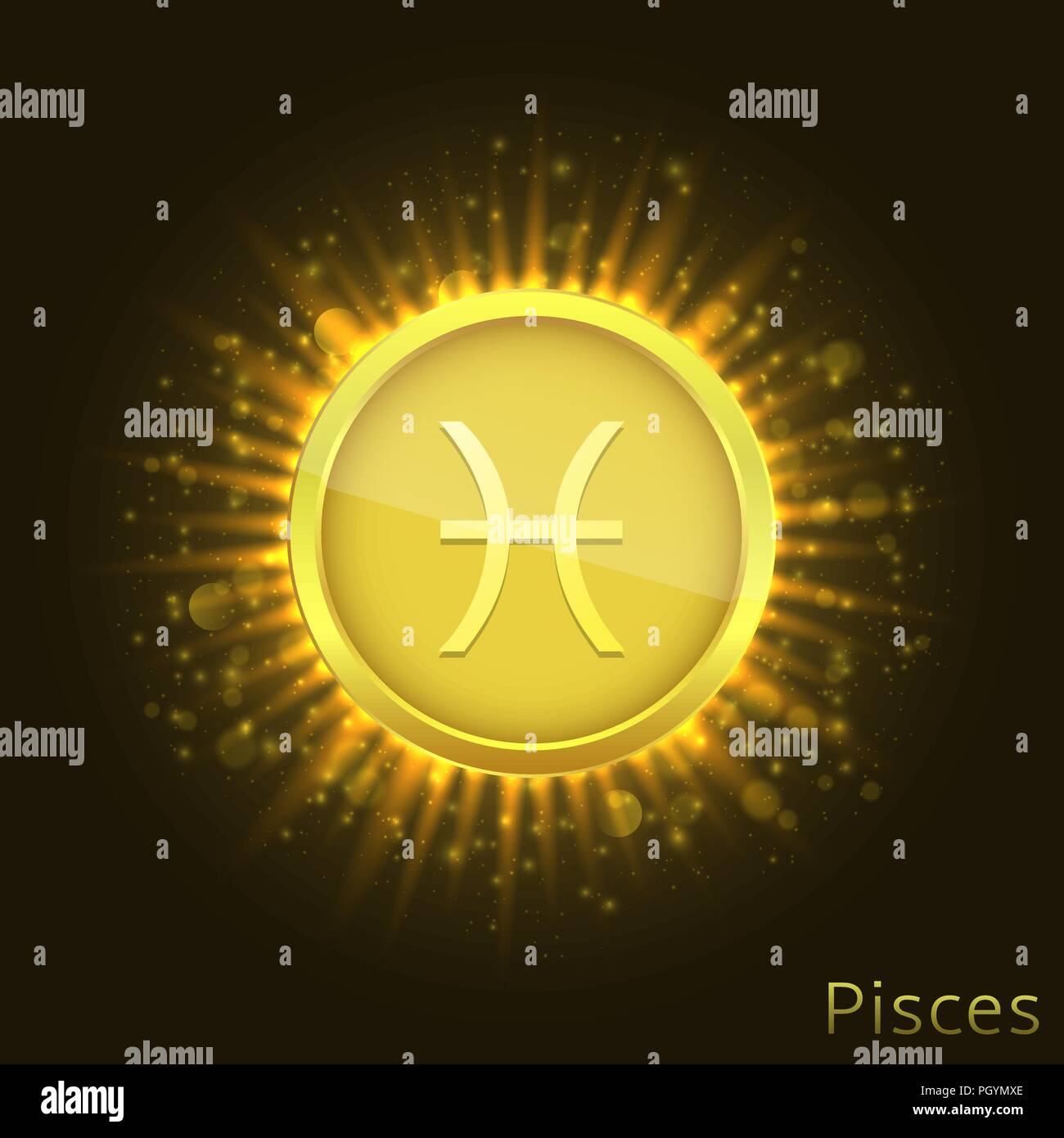 Pisces symbol hi-res stock photography and images - Alamy