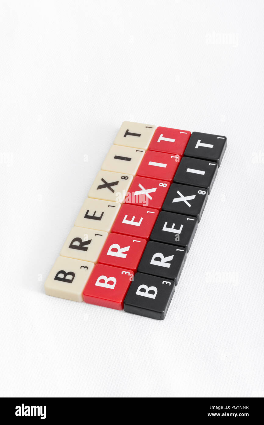 BREXIT / Brexit negotiations end game - deal or no deal? Letter tiles ...