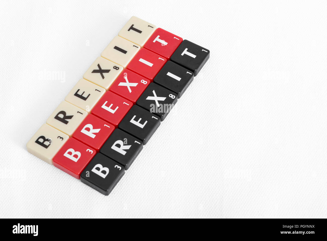 BREXIT / Brexit negotiations end game - deal or no deal? Letter tiles ...