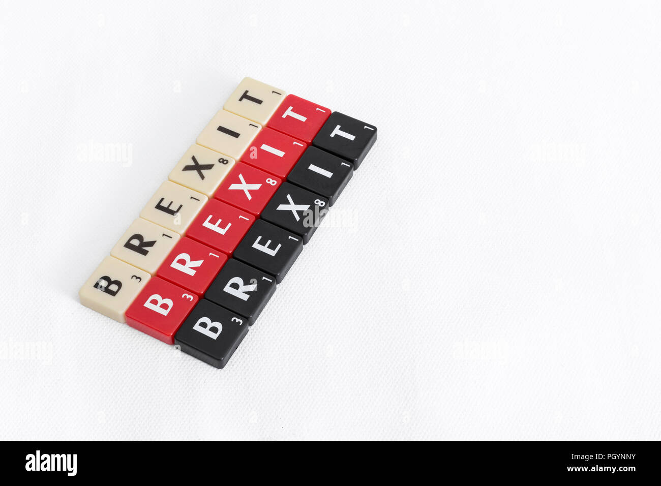 BREXIT / Brexit negotiations end game - deal or no deal? Letter tiles ...