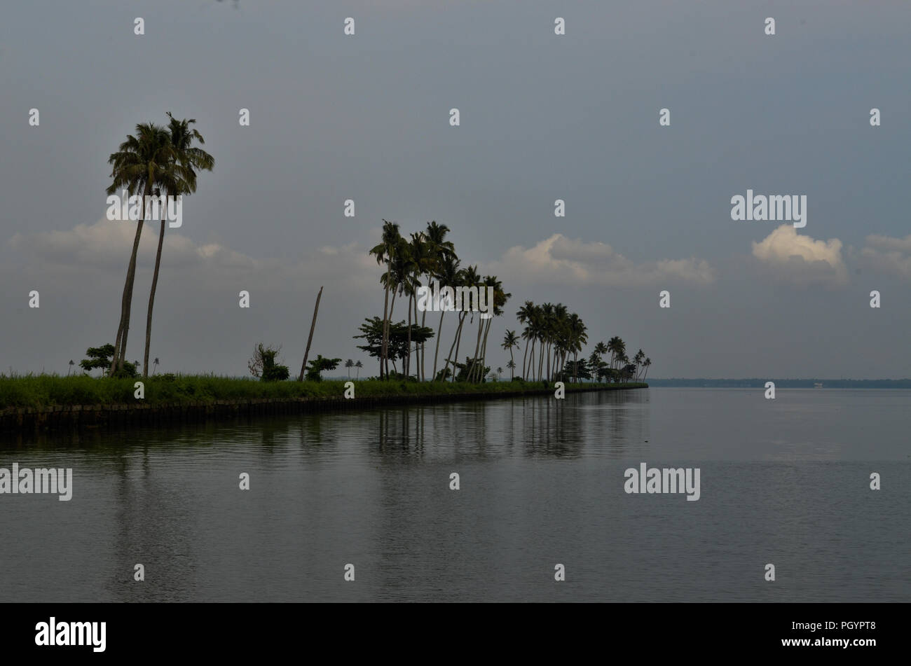 Kerala backwater landscape hi-res stock photography and images - Alamy