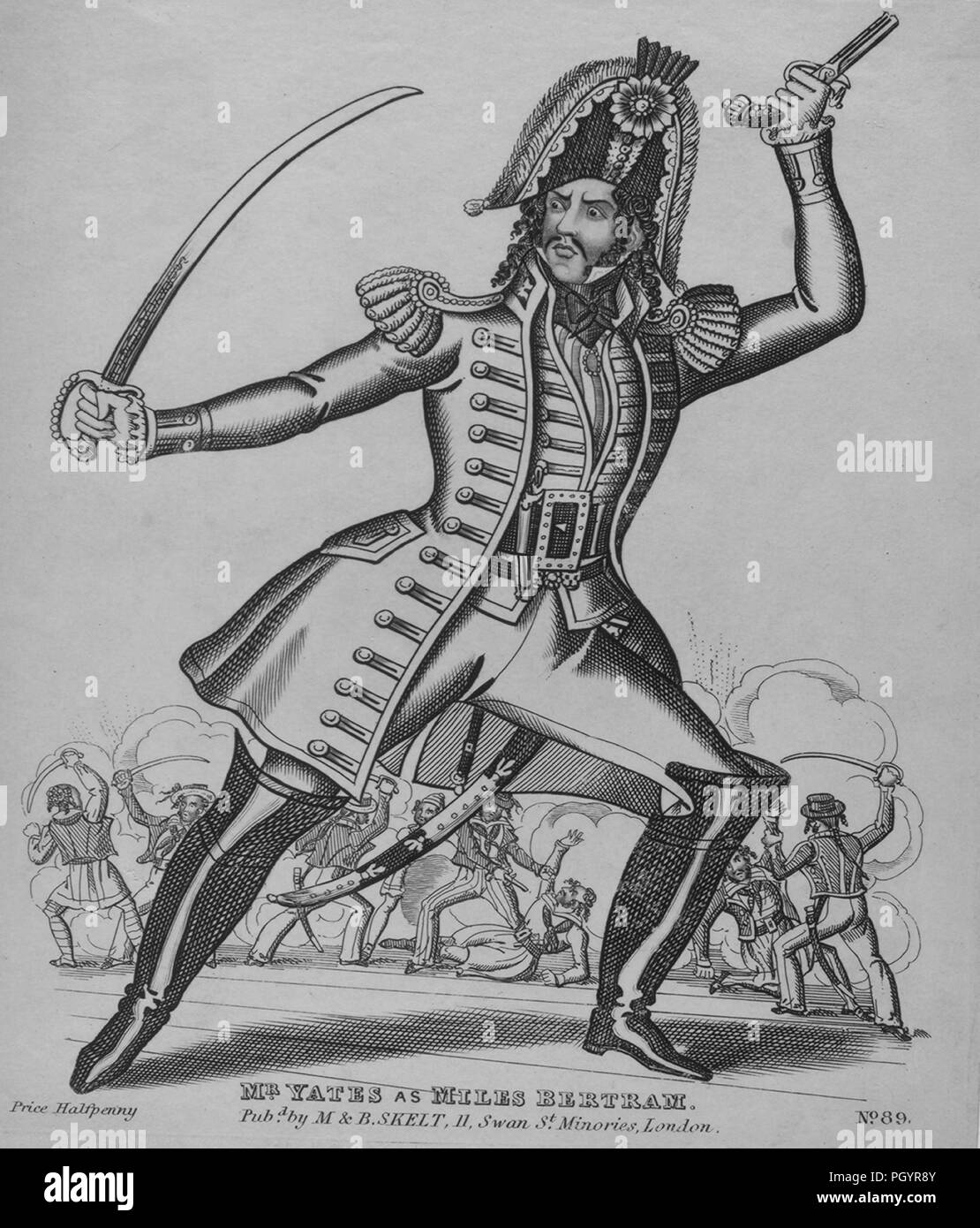 Theatre portrait of the actor Mr Yates as Miles Bertram, 1929. From the ...