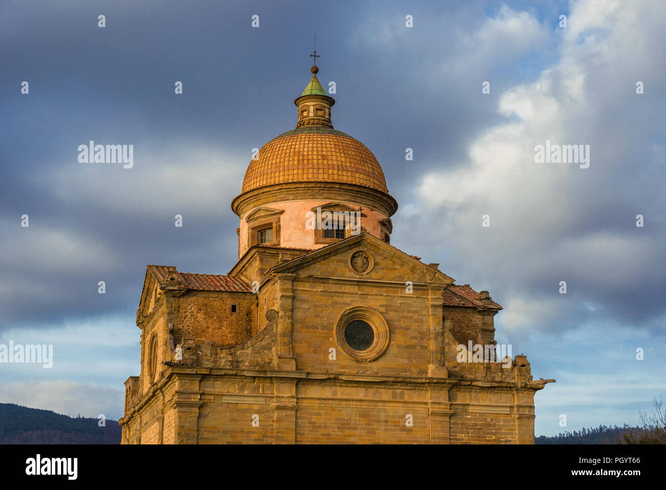 Santa Maria Nuova (Church of St Mary the New) with evening clouds in ...