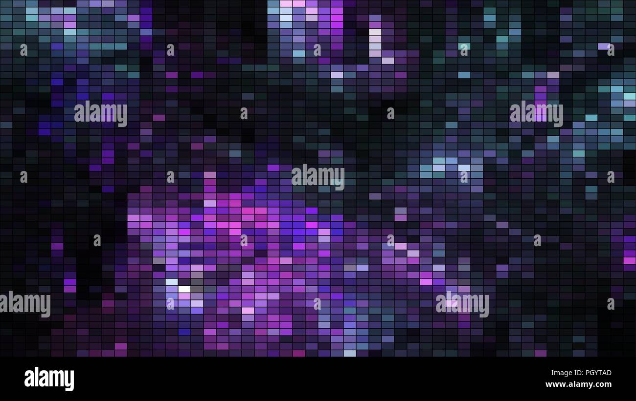 Mosaic with square particles, this is computer generated abstract ...