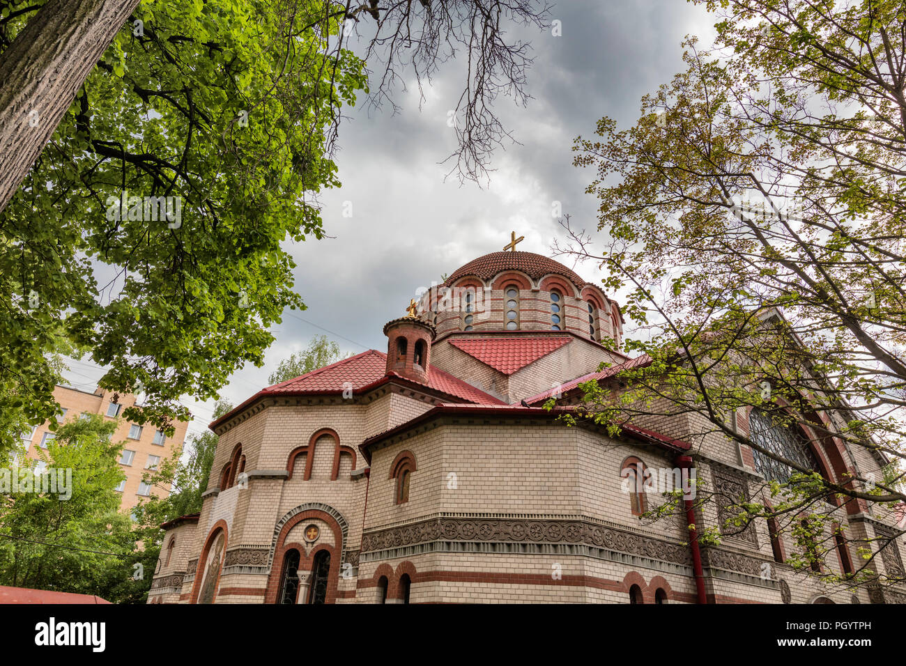 Church of Theotokos of the Sign (1913), Kuntsevo, Moscow, Russia Stock ...