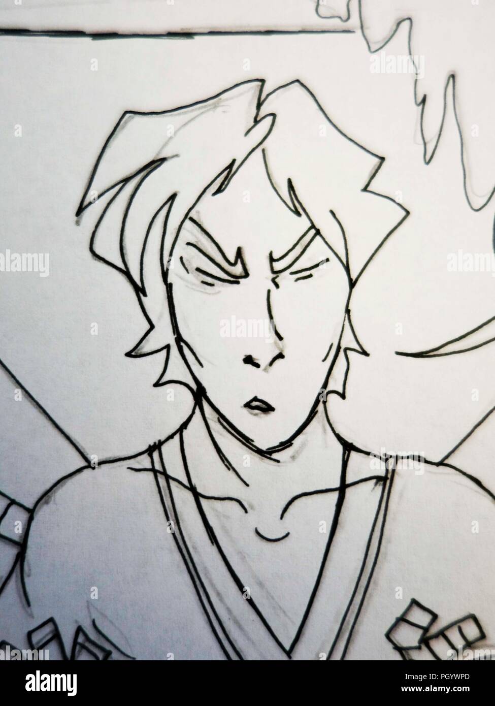Man boy anime comic design hi-res stock photography and images - Alamy