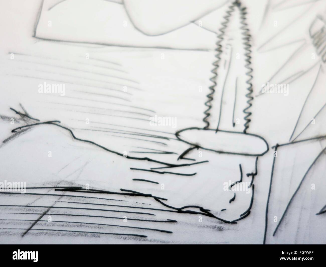 Frankenstein creature drawing hi-res stock photography and images - Alamy