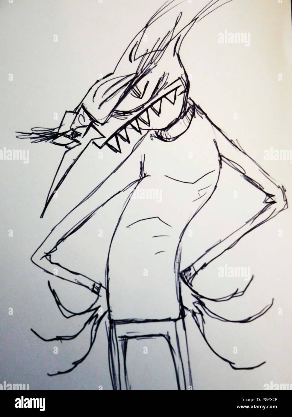 Monster drawing hi-res stock photography and images - Alamy