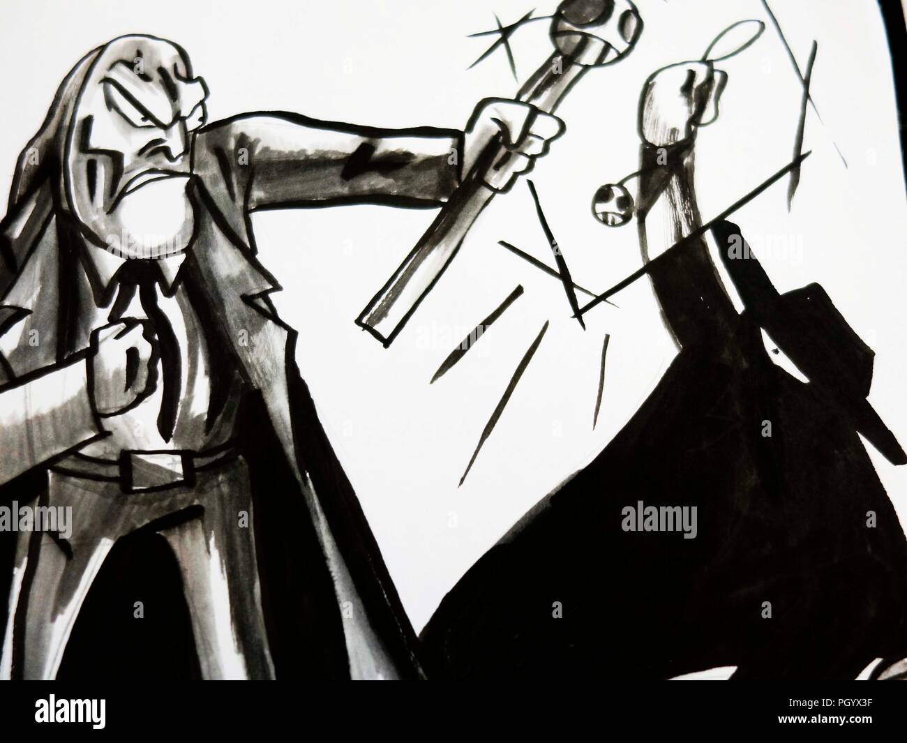 Monster drawing hi-res stock photography and images - Alamy