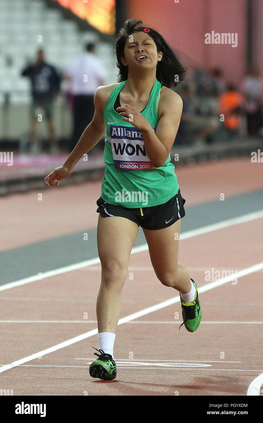 Sze Yan WONG of Hong Kong in the Women's 200m T36 Final at the World ...