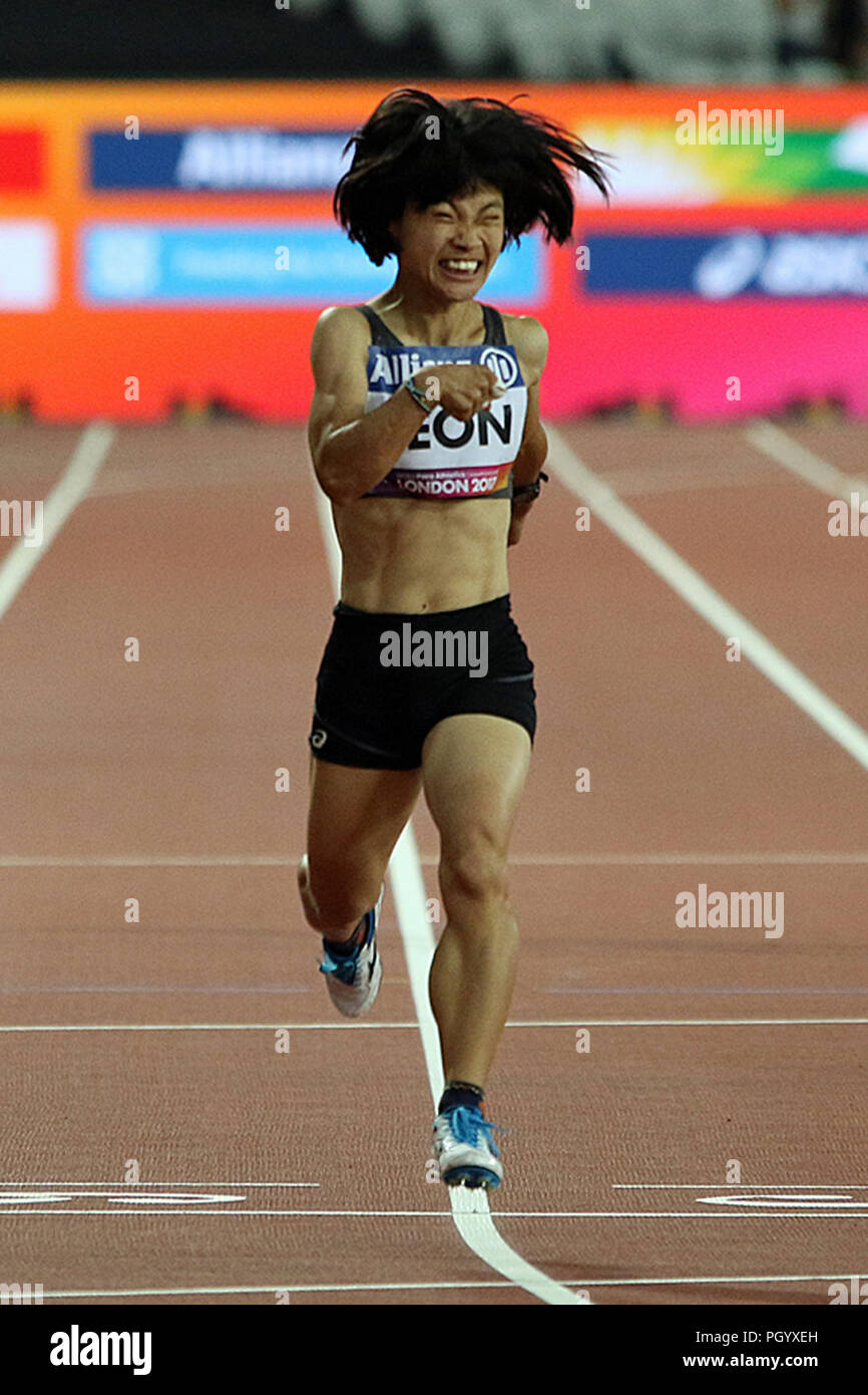 Min Jae JEON of Korea in the Women's 200m T36 Final at the World Para ...
