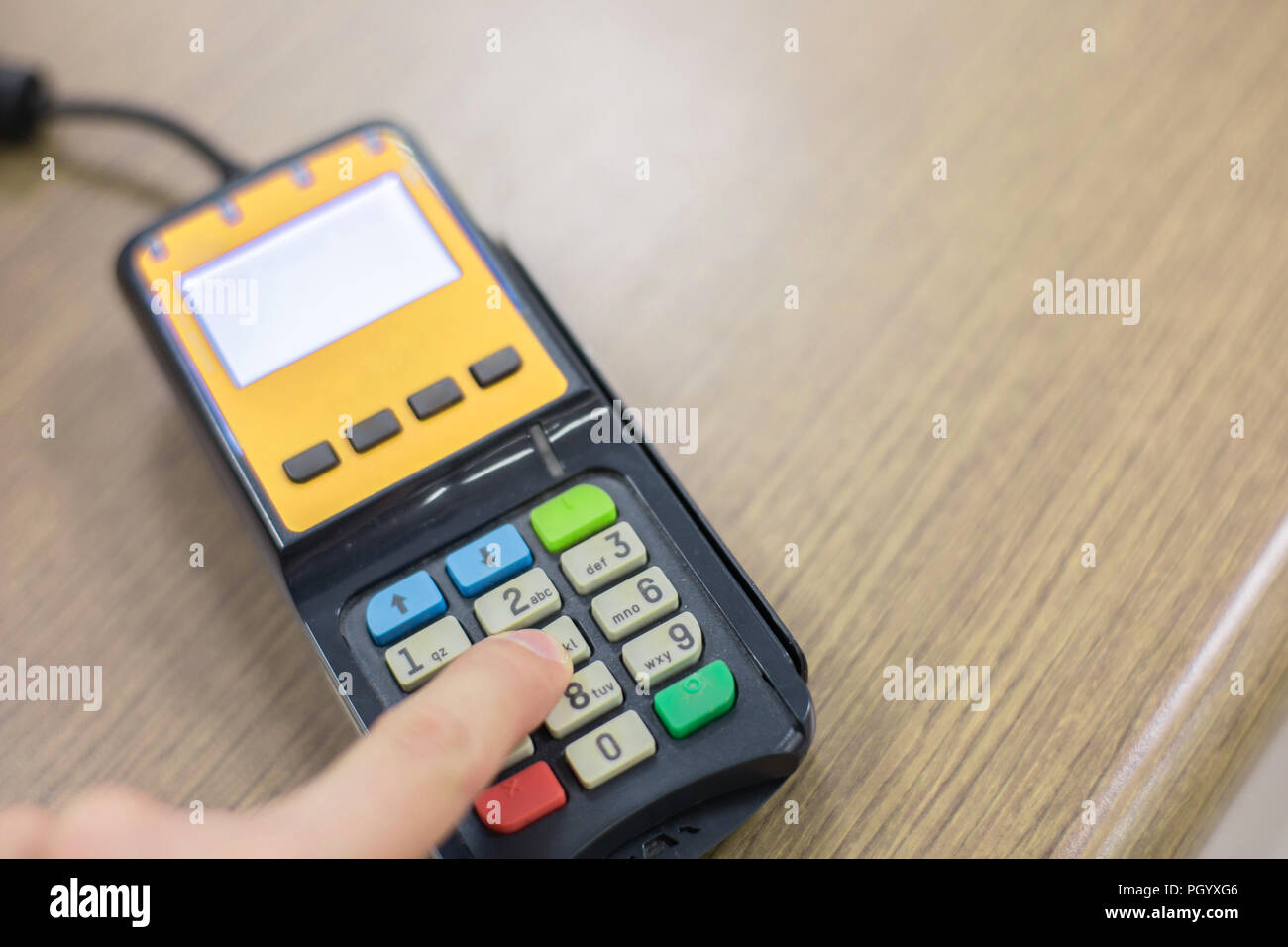Credit card terminal. Credit Card Processor. Payment machine and Credit ...