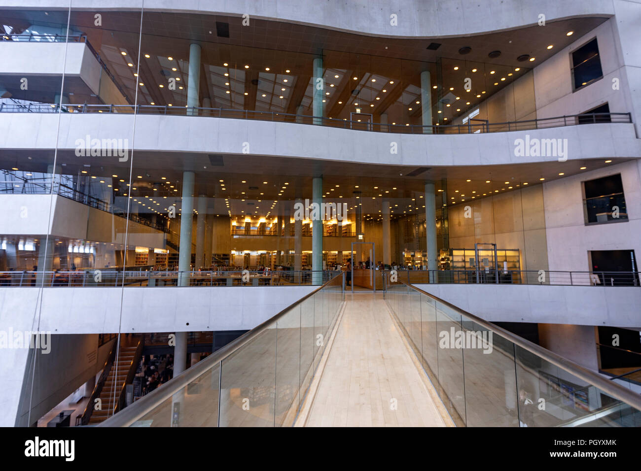 Bridge to Reading Room West in Royal Danish Library, The Black Diamond ...