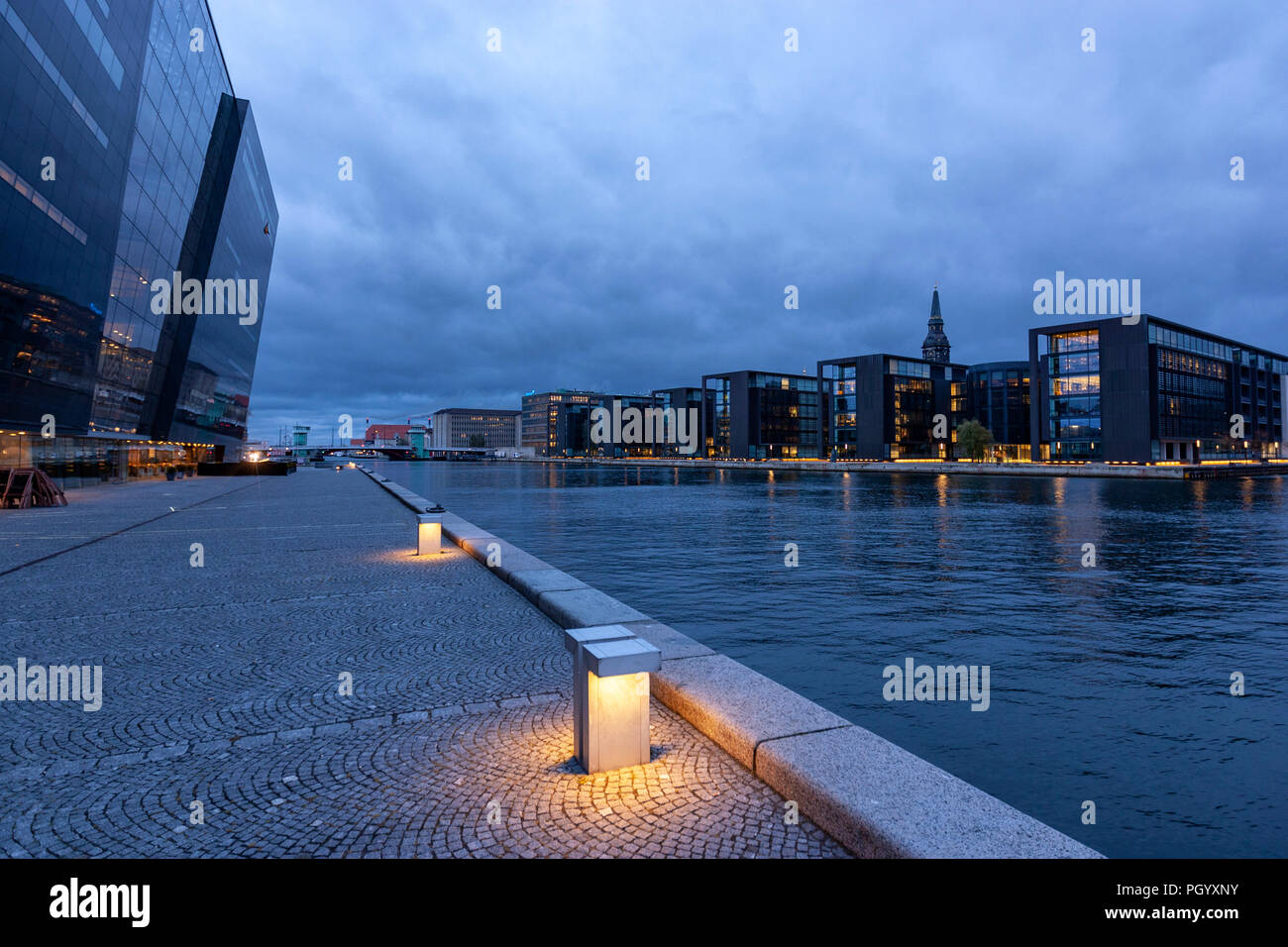 Søren Kierkegaards Plads with the Royal Danish Library, The Black ...