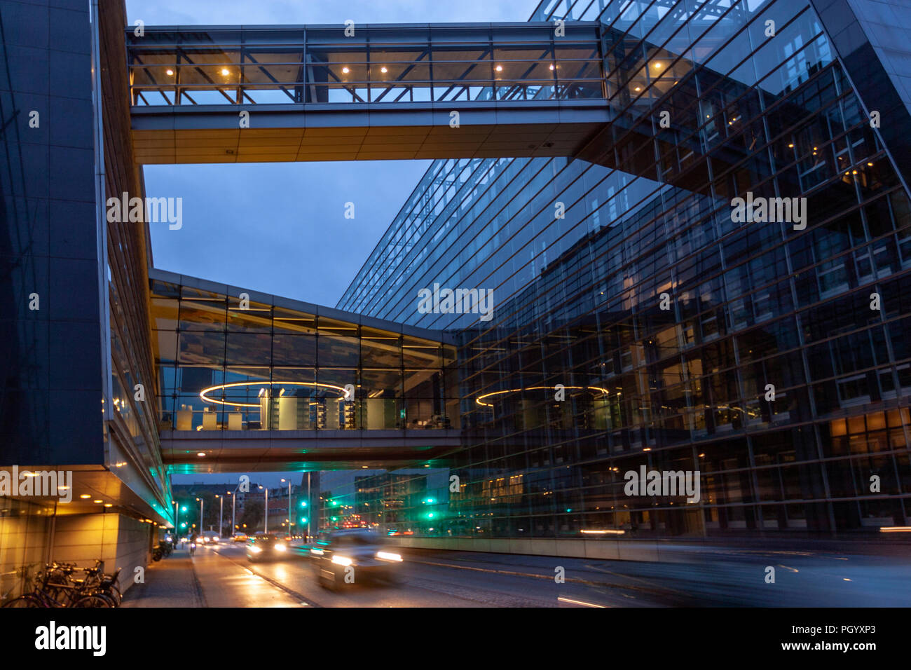 Christians Brygge from Royal Danish Library, The Black Diamond library ...