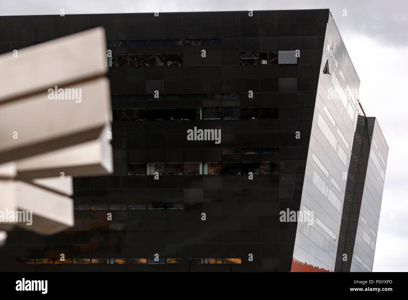 Window open in the Royal Danish Library, The Black Diamond library ...