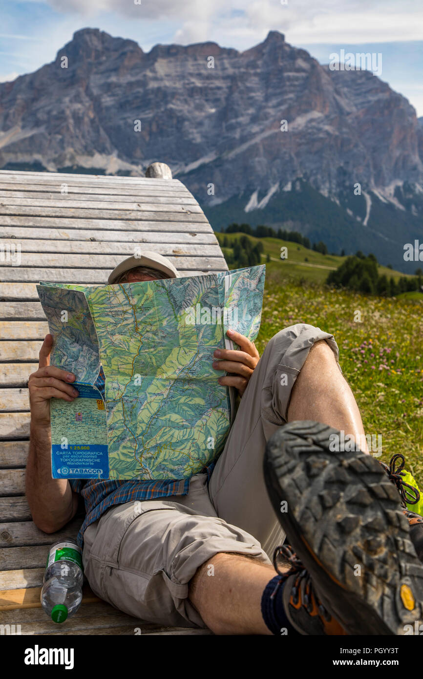 Italy, South Tyrol, Trentino, the Piz La Ila high plateau near Stern ...