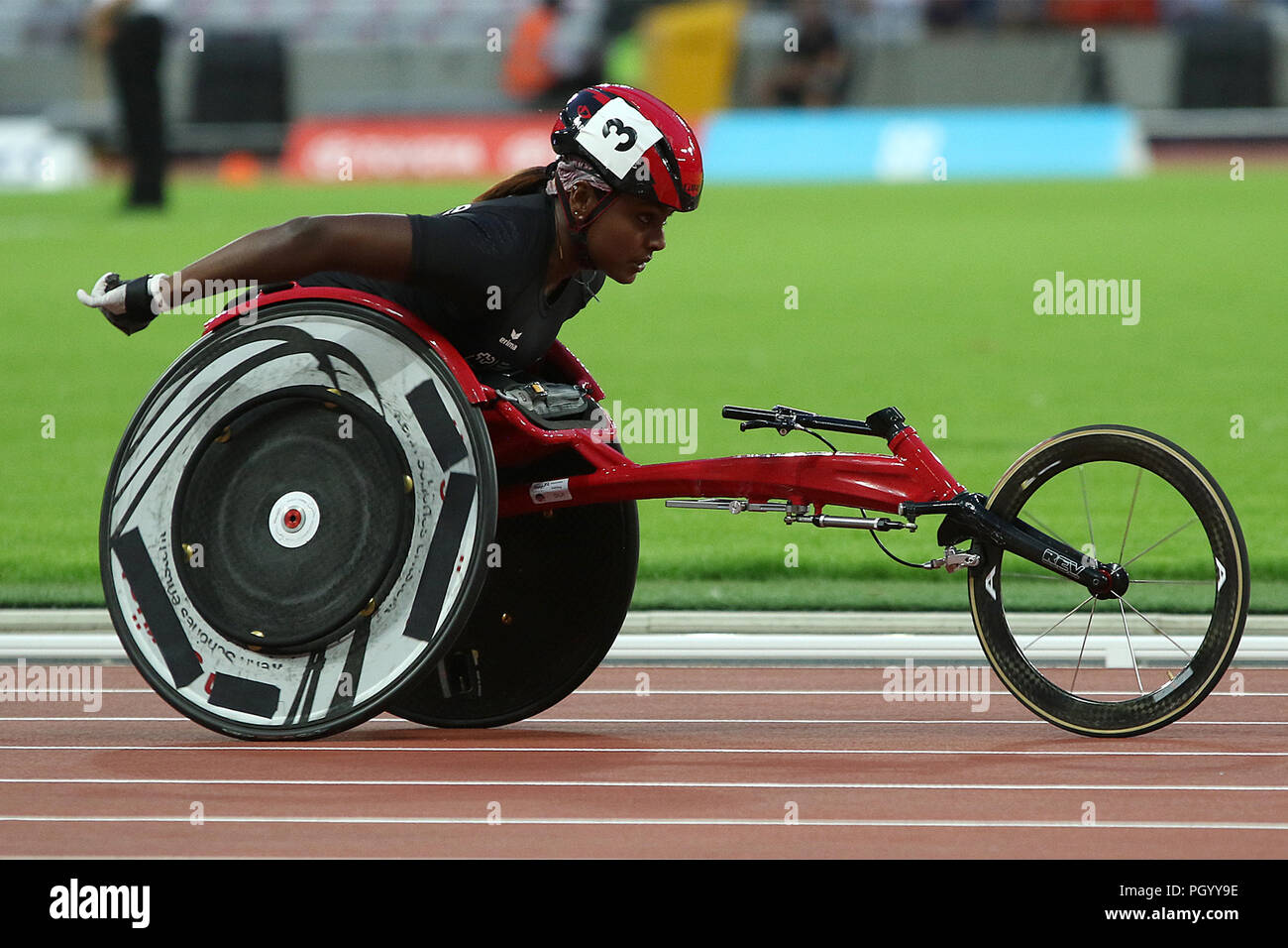 Alexandra HELBLING of Switzerland in the Women's 400m T54 Final at the ...