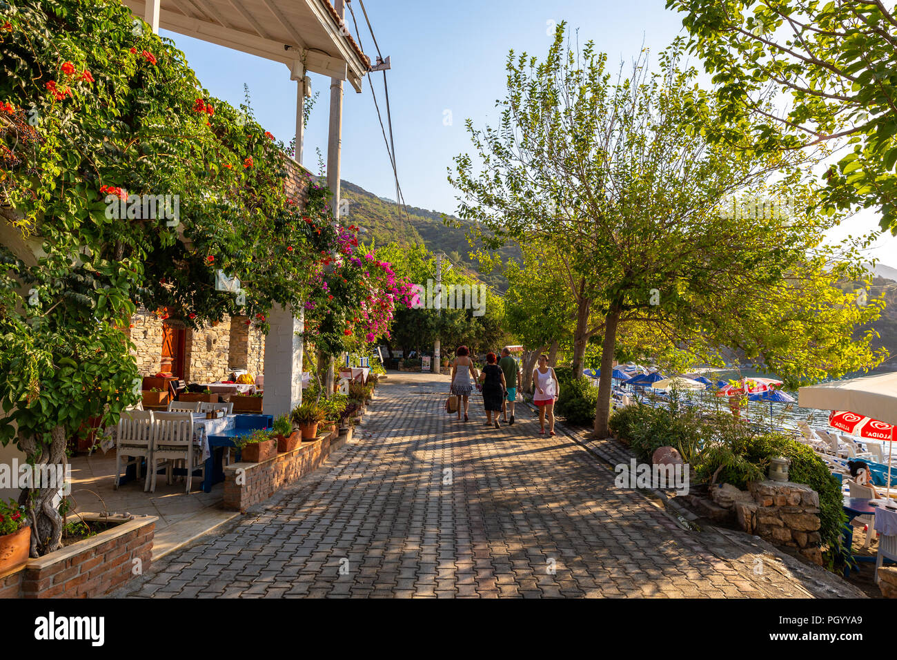 View from Hayitbuku bay near Mesudiye,Datca.Datça is a port town in ...