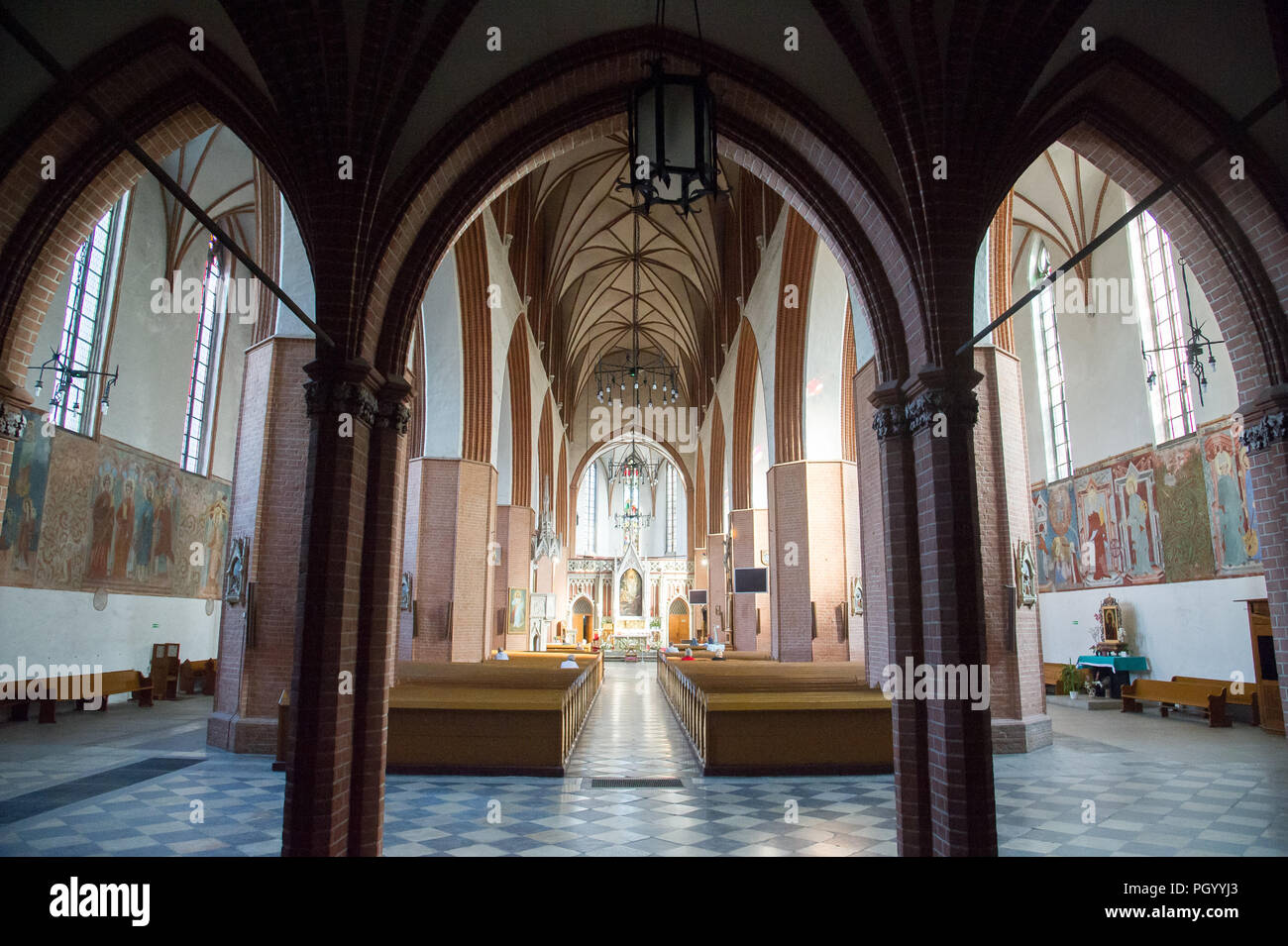 Brick Gothic castle a chapter house of Bishopric of Pomesania built in ...