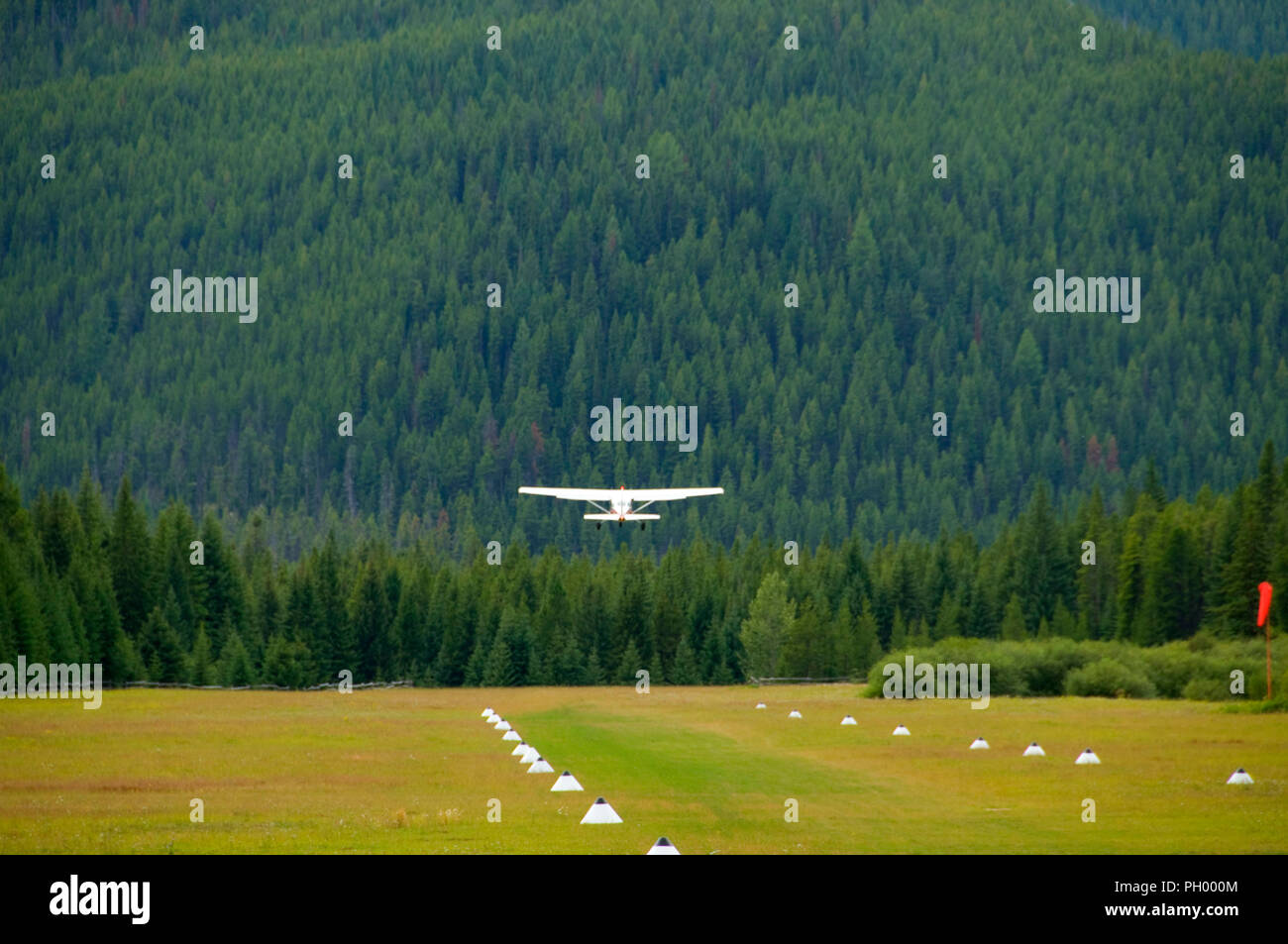 Plane in air from Schafer Airfield, Great Bear Wilderness, Flathead ...