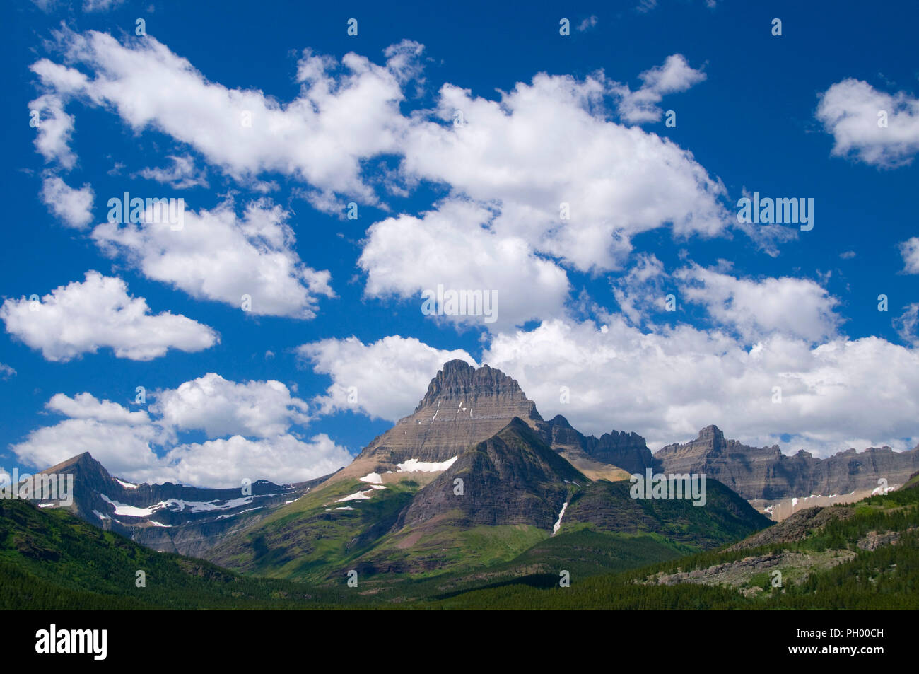 Mt Wilbur, Glacier National Park, Montana Stock Photo - Alamy