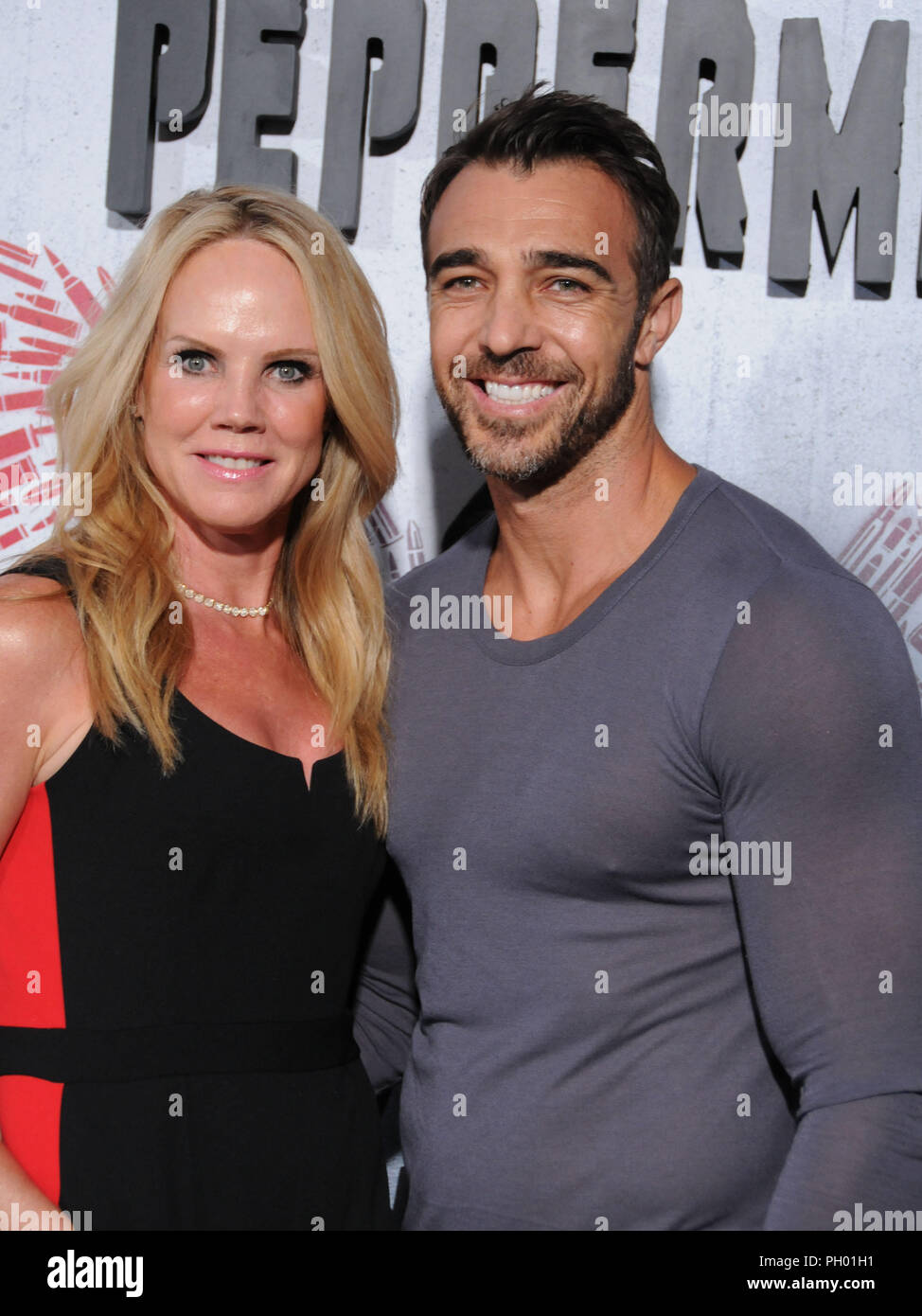 Los Angeles, USA. 28th Aug 2018. (L-R) Tracy Effinger and actor Sam ...