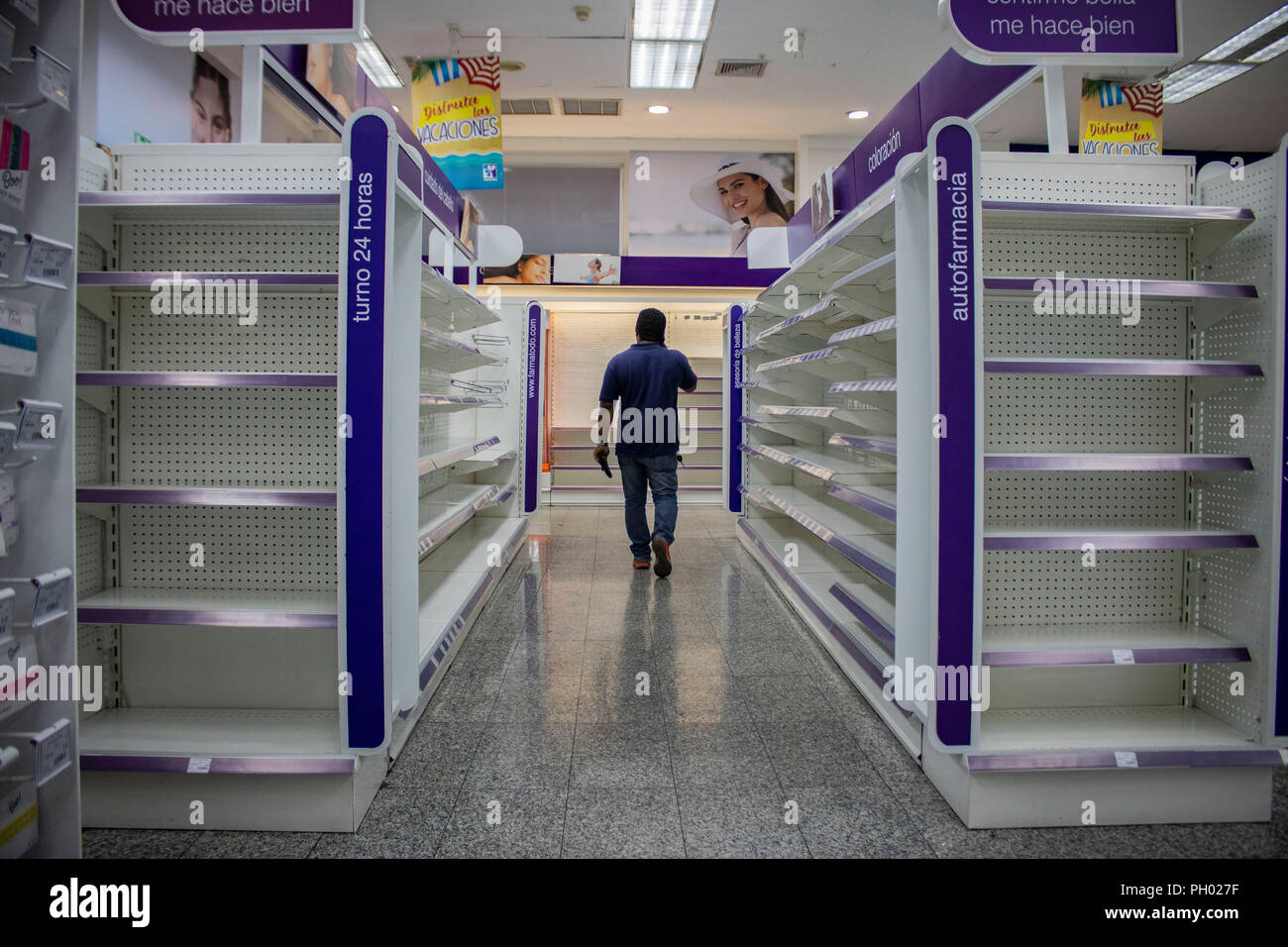 Empty pharmacy shelves hi-res stock photography and images - Alamy